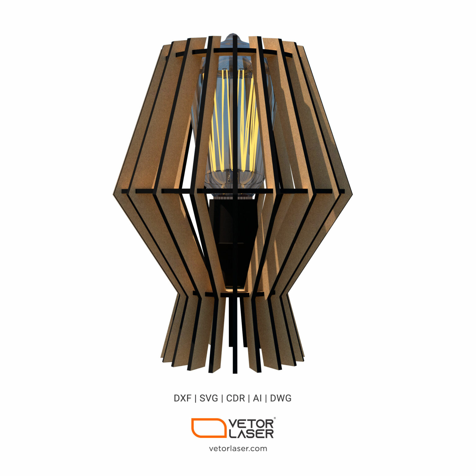 Laser Cutting File Lamp Shades Project Template SVG DXF – VLA0121 ...
