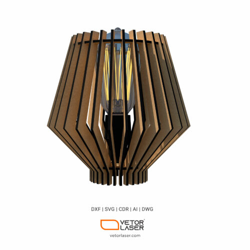 Laser Cutting File Lamp Shades Project Template SVG DXF – VLA0220 ...