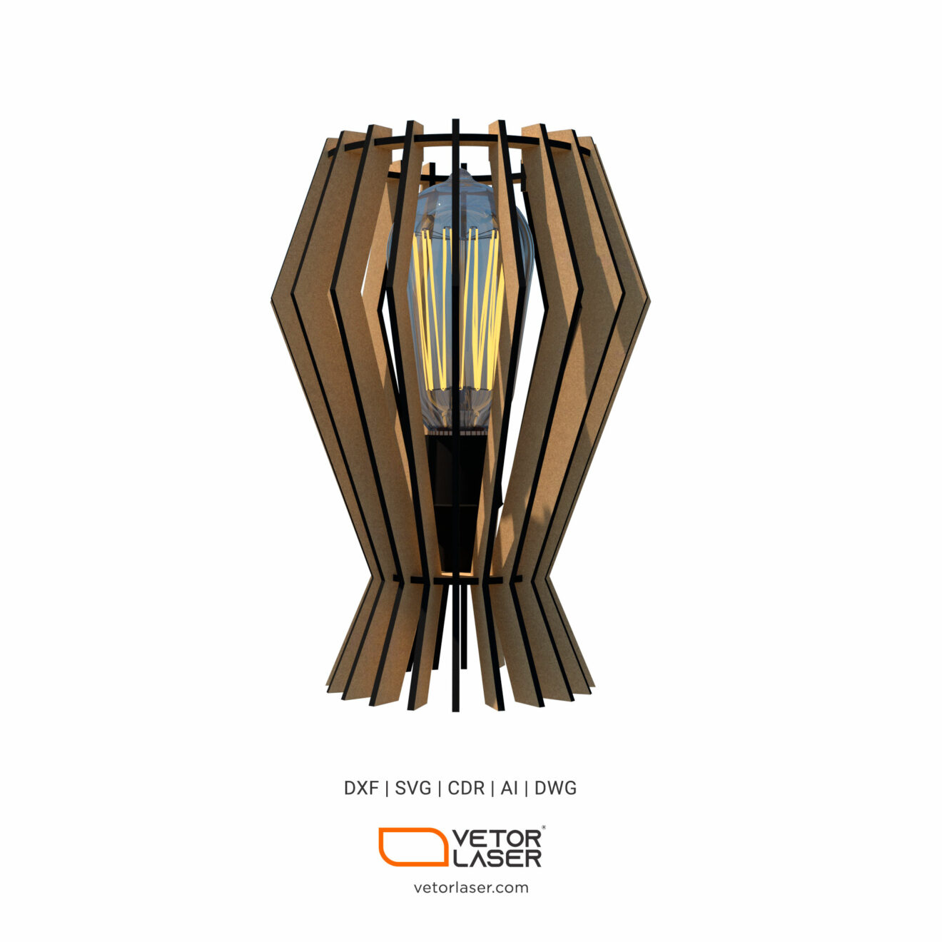 Laser Cut File Lamp Shades Project Template SVG DXF – VLA0620 - Laser ...