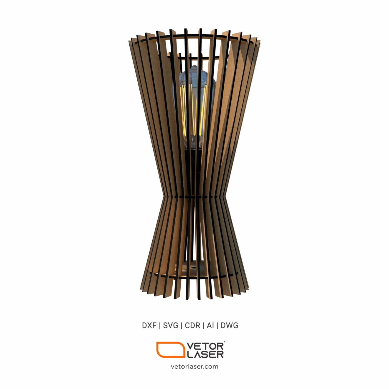 Laser Cut File Lamp Shades Project Template SVG DXF – VLA0120 - Laser ...