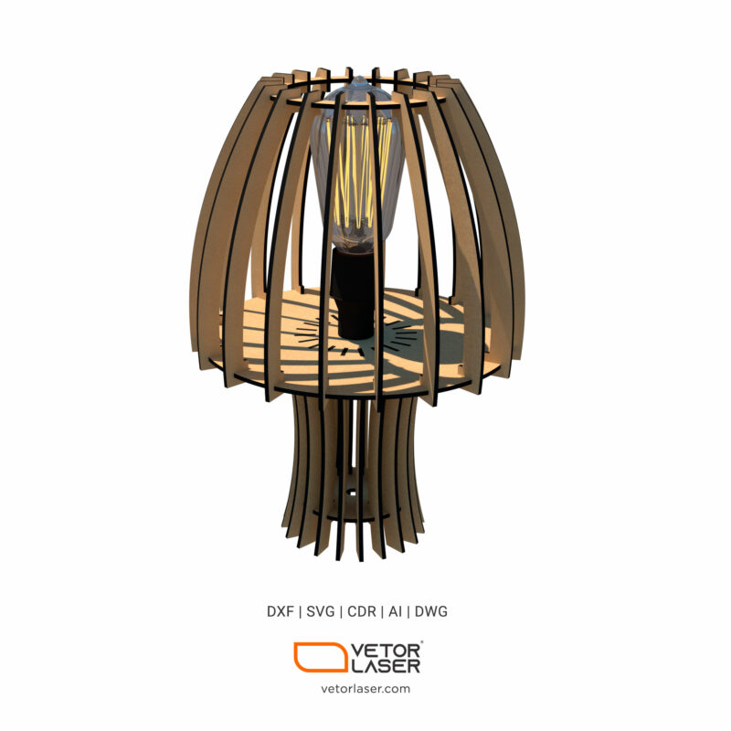 Laser Cutting File Lamp Shades Project Template SVG DXF – VLA0720 ...