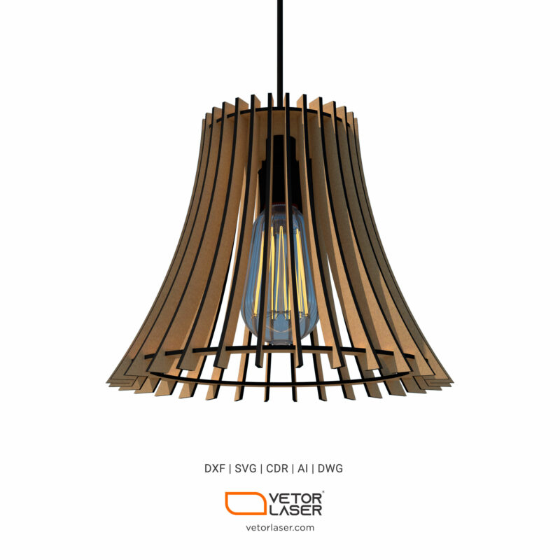 Laser Cutting File Lighting Fixtures Project Template SVG DXF – VLP1020 ...