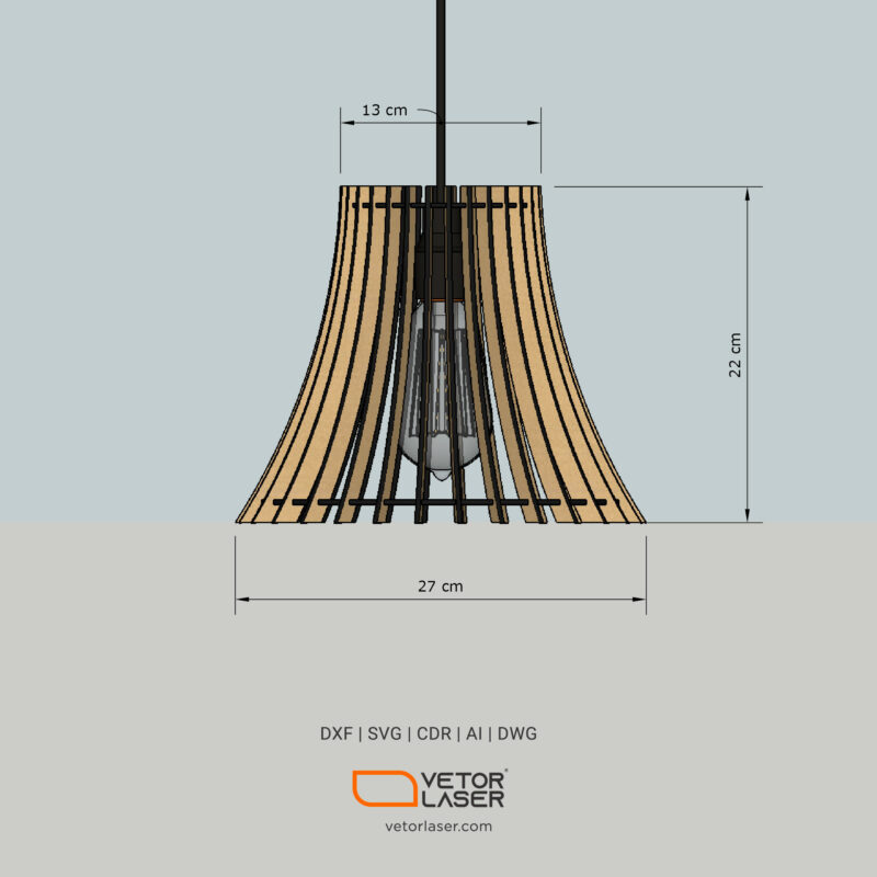 Laser Cutting File Lighting Fixtures Project Template SVG DXF – VLP1020 ...