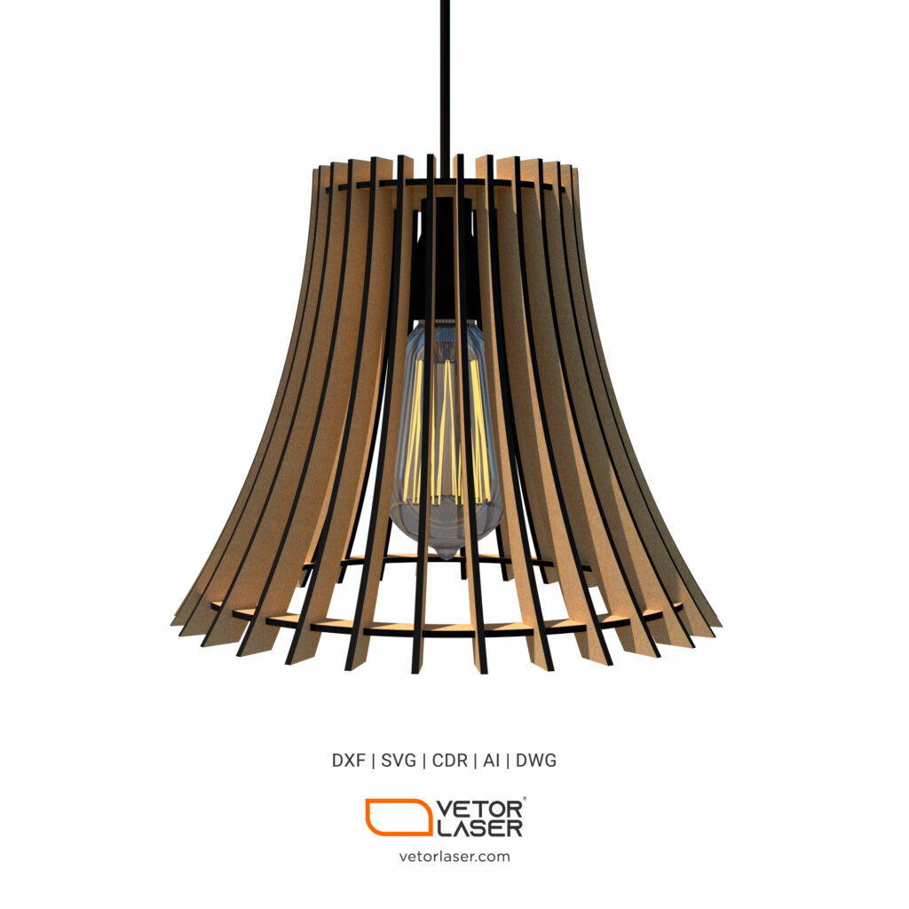Laser Cut File Lighting Fixtures Project Template SVG DXF – VLP3121 ...