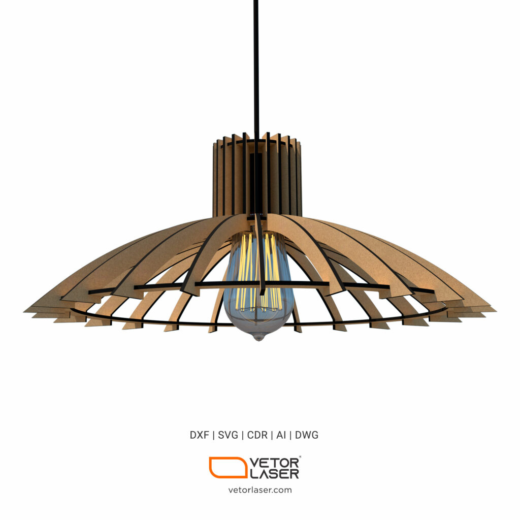 Laser Cutting File Lighting Fixtures Project Template SVG DXF – VLP1120 ...