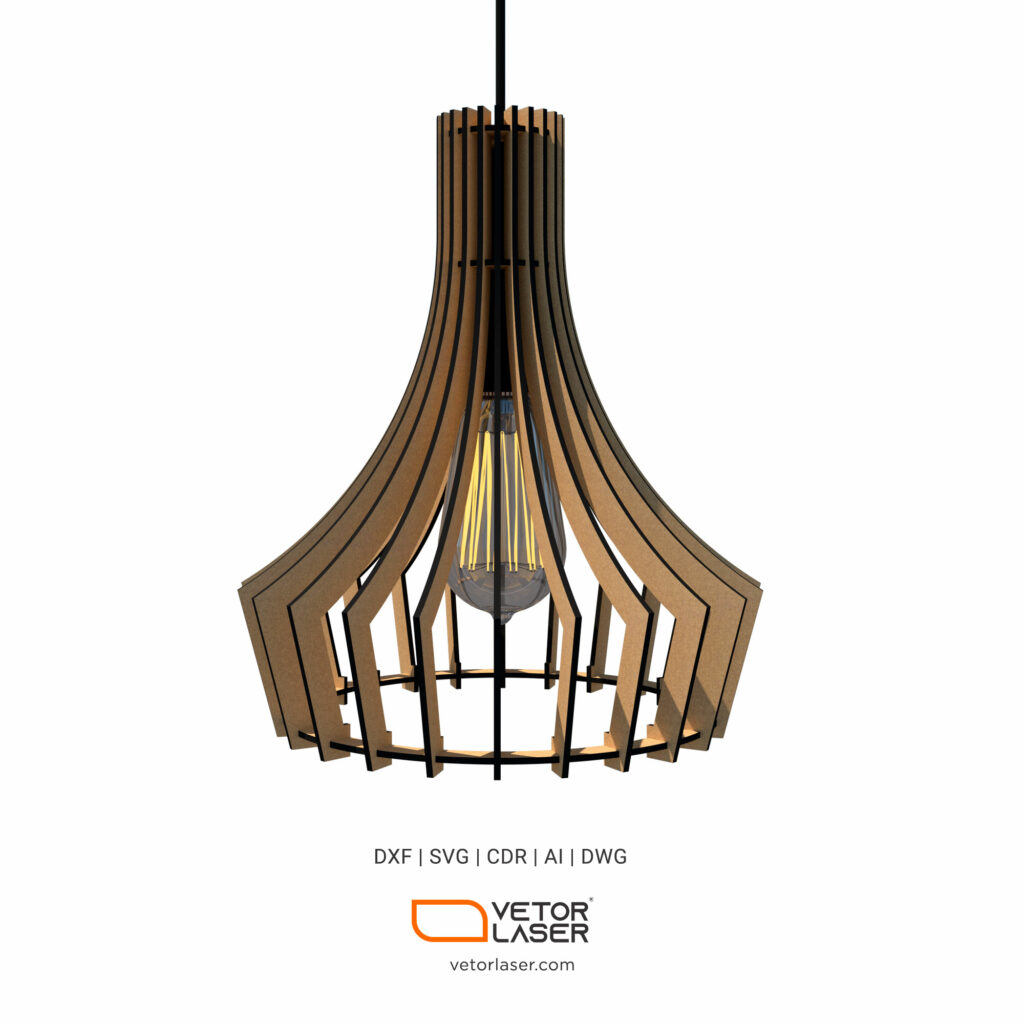 Laser Cut File Lighting Fixtures Project Template SVG DXF – VLP4421 ...