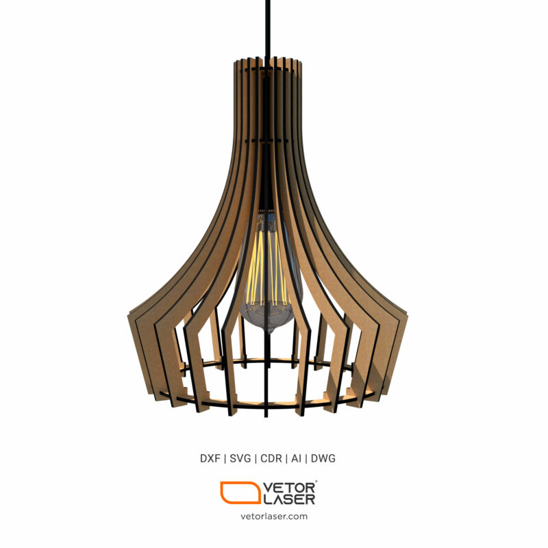 Laser Cut File Lighting Fixtures Project Template SVG DXF – VLP5221 ...