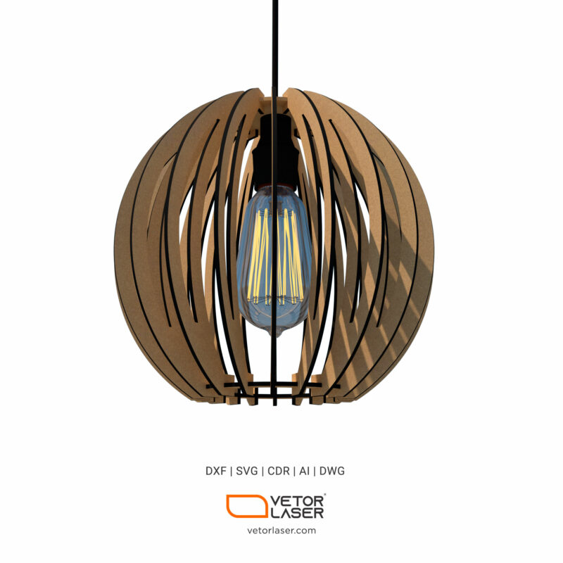 Laser Cutting File Lighting Fixtures Project Template SVG DXF – VLP3821