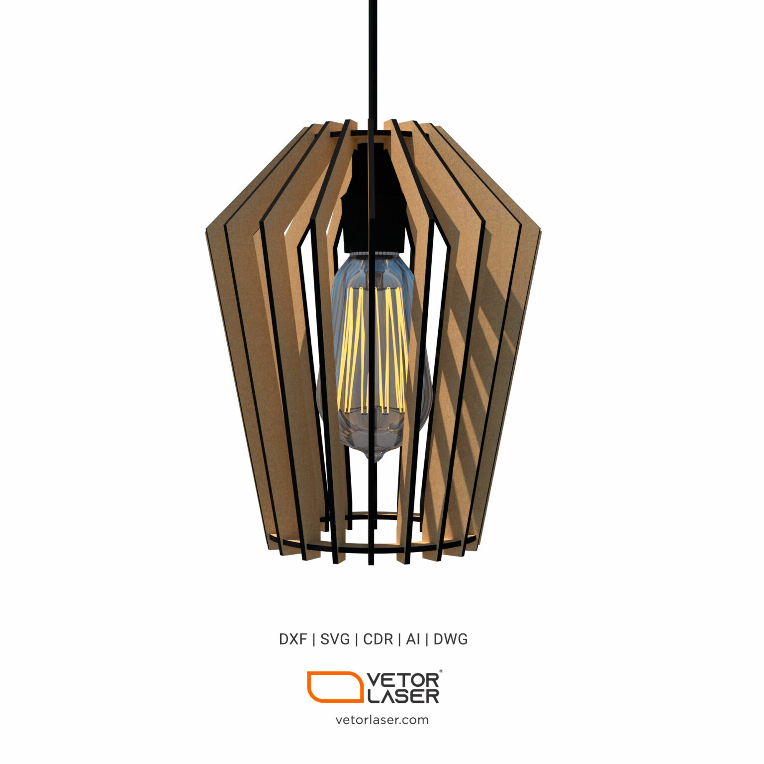 Laser Cutting File Pendant Lighting Fixtures Project Template SVG DXF ...
