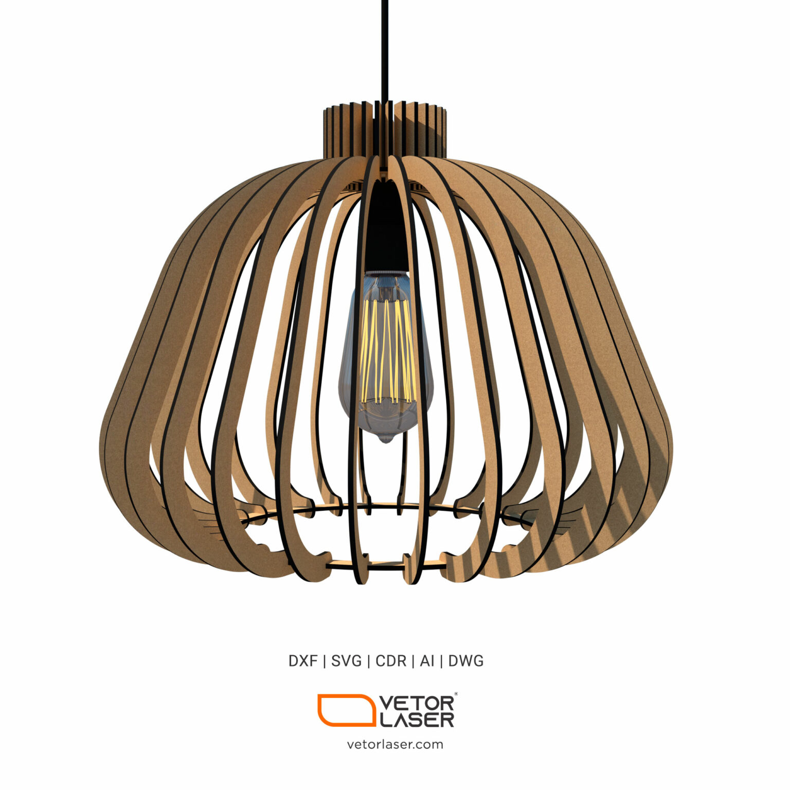 Laser Cut File Pendant Light Lamp Project Template SVG DXF – VLP8221 ...