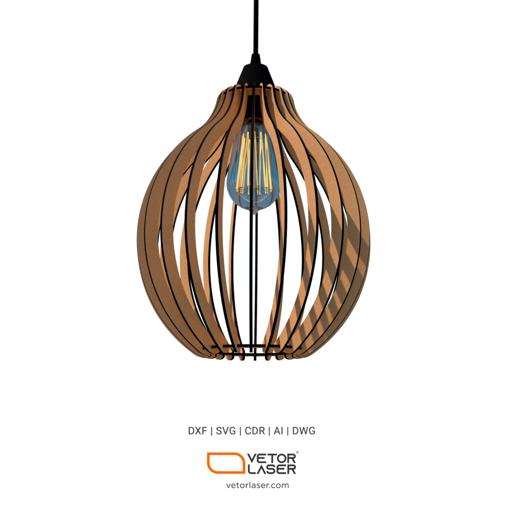 Laser Cut File Pendant Light Hanglamp SVG DXF – VLP12422LX - Laser Cut ...